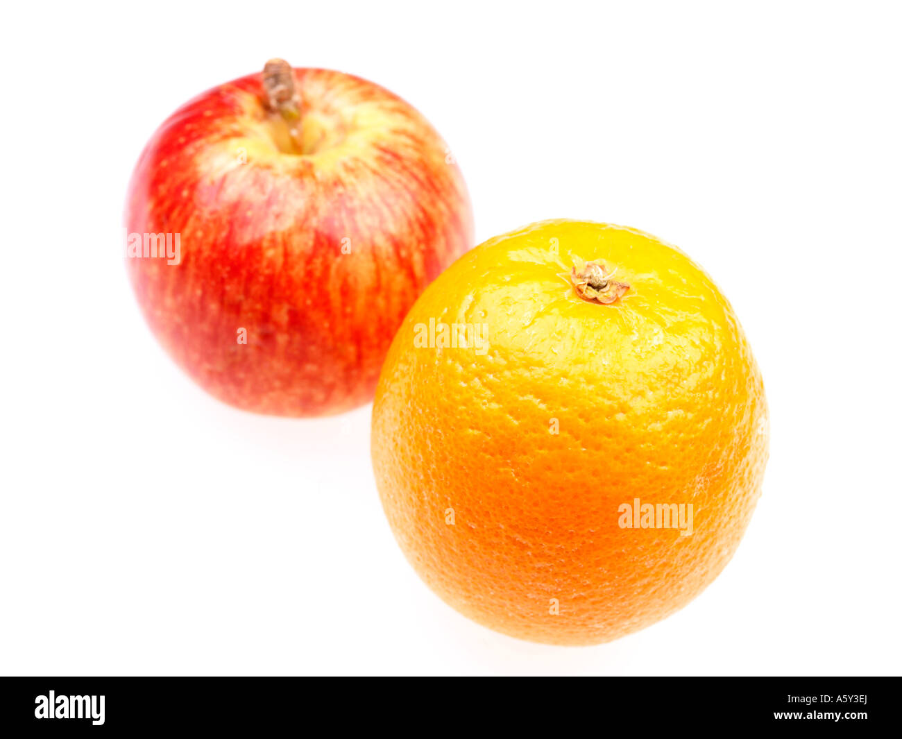 Apple and Orange Stock Photo - Alamy