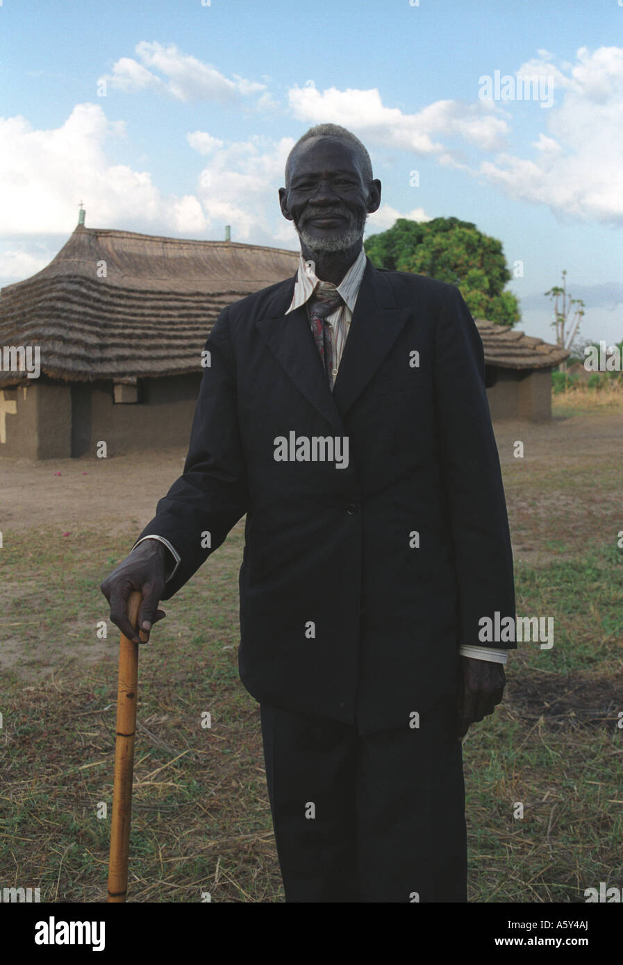 Portrait of an old man, Juba, South Sudan Stock Photo - Alamy