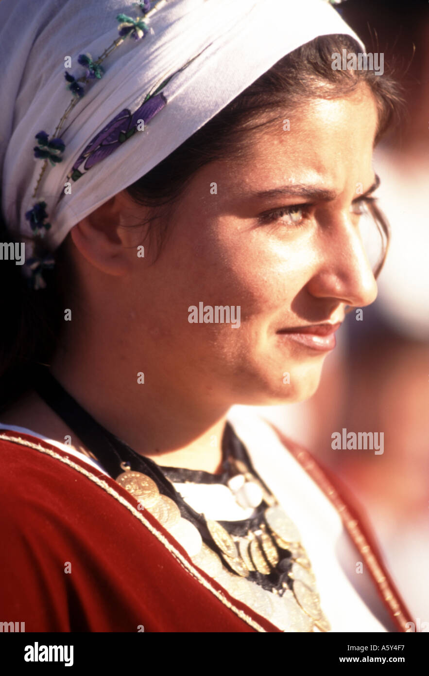 Woman in traditional dress Istanbul Turkey Stock Photo - Alamy