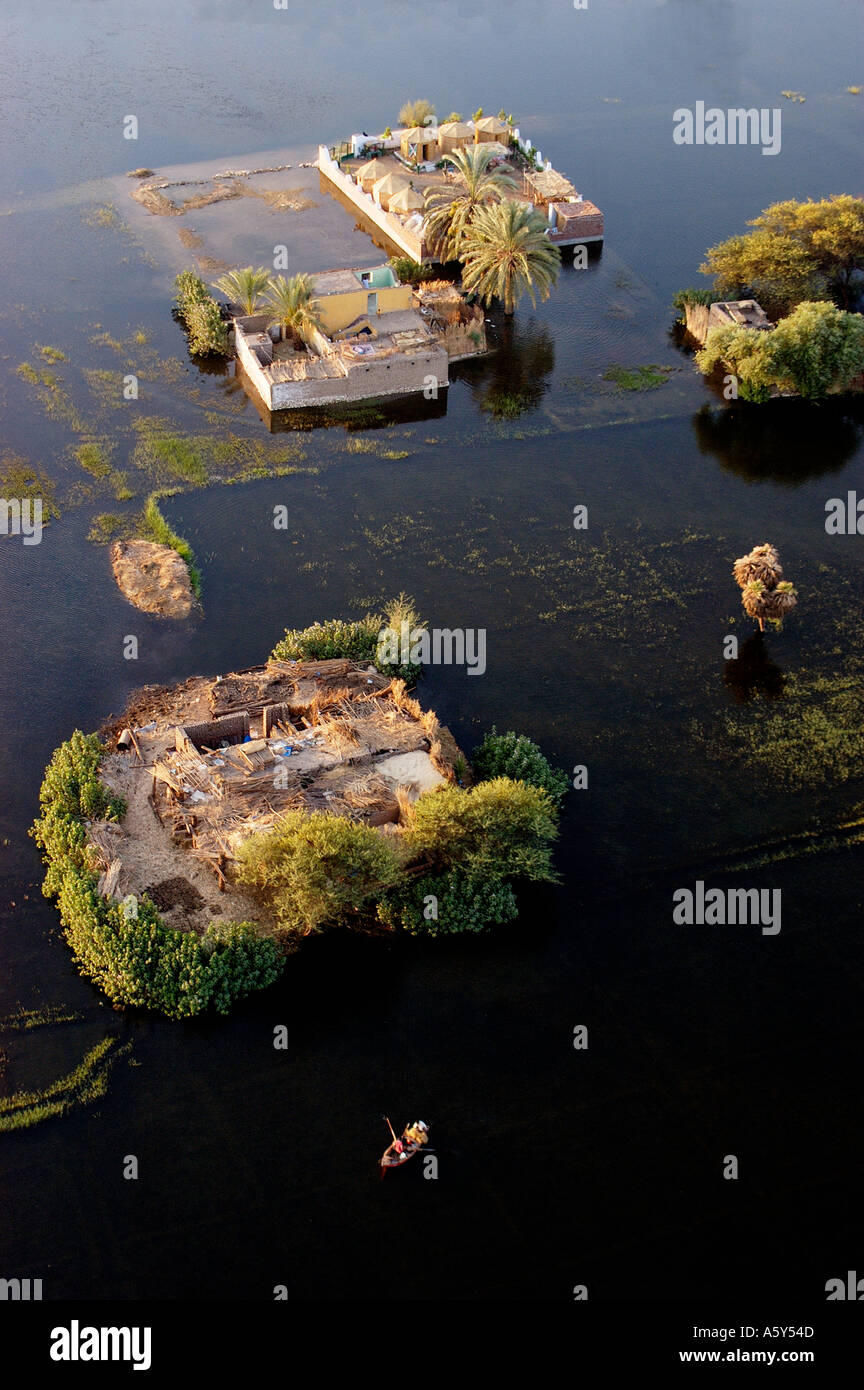 Egypt Nile valley at Gurna Luxor west bank Stock Photo - Alamy