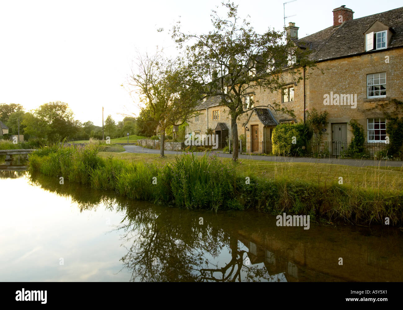 Evening , Lower Slaughter , The Cotswolds, England Stock Photo - Alamy