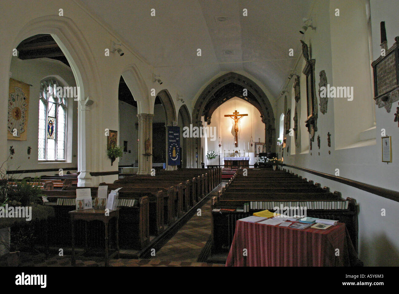 Interior of St Mary at the Elms Church Ipswich Suffolk Stock Photo - Alamy