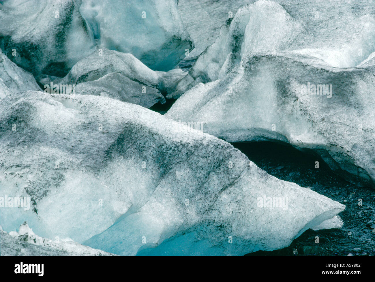 On Mendenhall Glacier, the Inside Passage, Juneau, Alaska Stock Photo ...