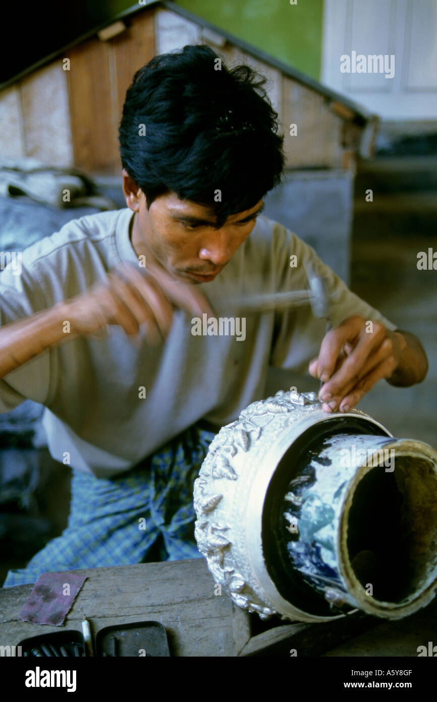 Silversmith working hi-res stock photography and images - Alamy