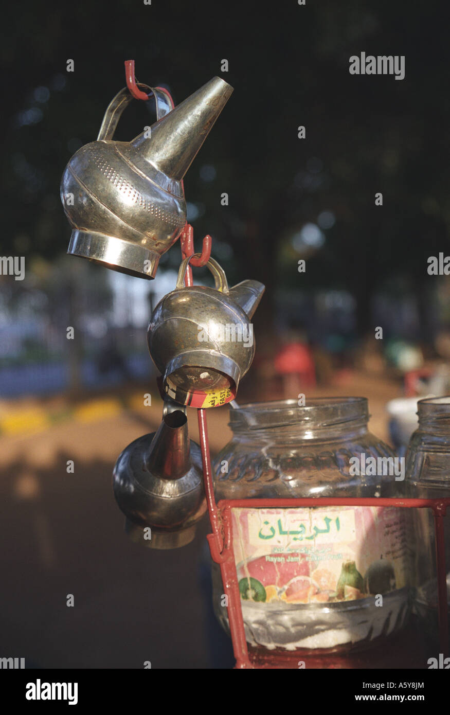 Tea and coffee sets, Khartoum, Sudan Stock Photo - Alamy