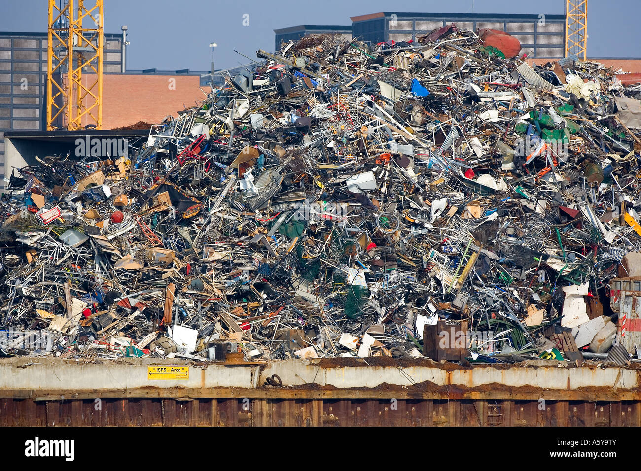 Dump site waste crane hi-res stock photography and images - Alamy