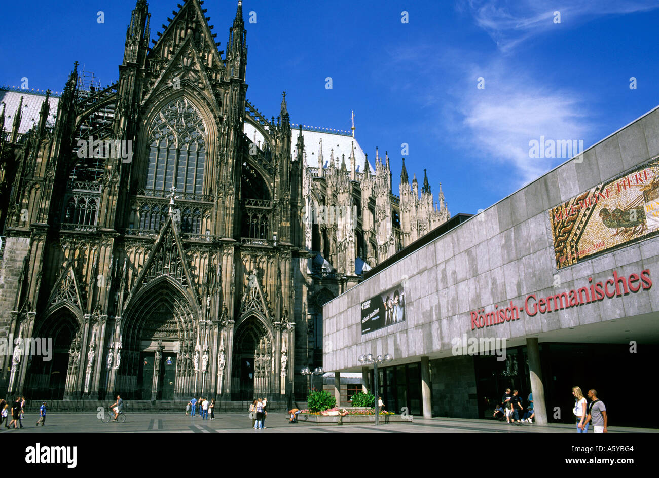 The Dome and modern museum in Cologne, Germany Stock Photo - Alamy