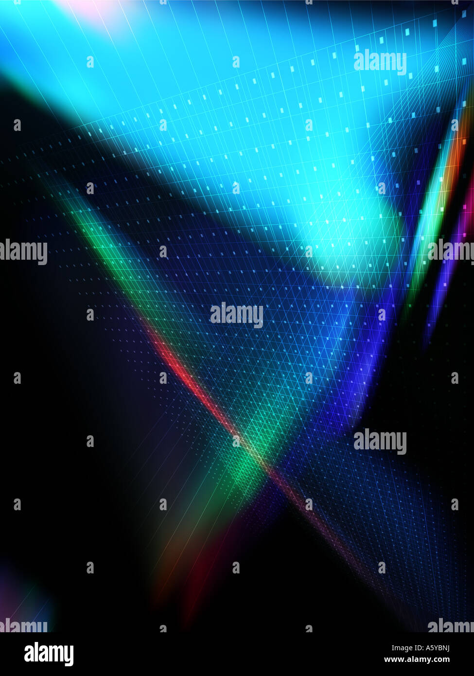 Light beam and effect on black background Stock Photo - Alamy