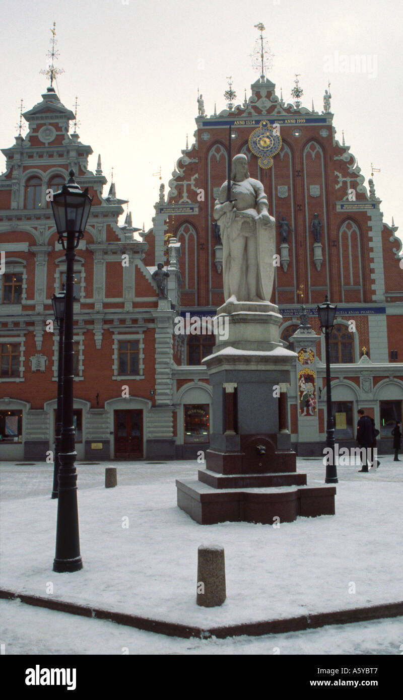 Gothic House of the Blackheads in Riga Latvia Stock Photo - Alamy