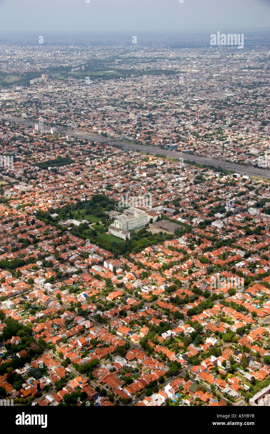 Aerial view of suburban Buenos Aires, Argentina Stock Photo - Alamy