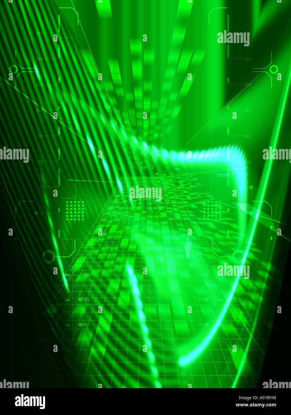 Abstract high tech green image hi-res stock photography and images - Alamy