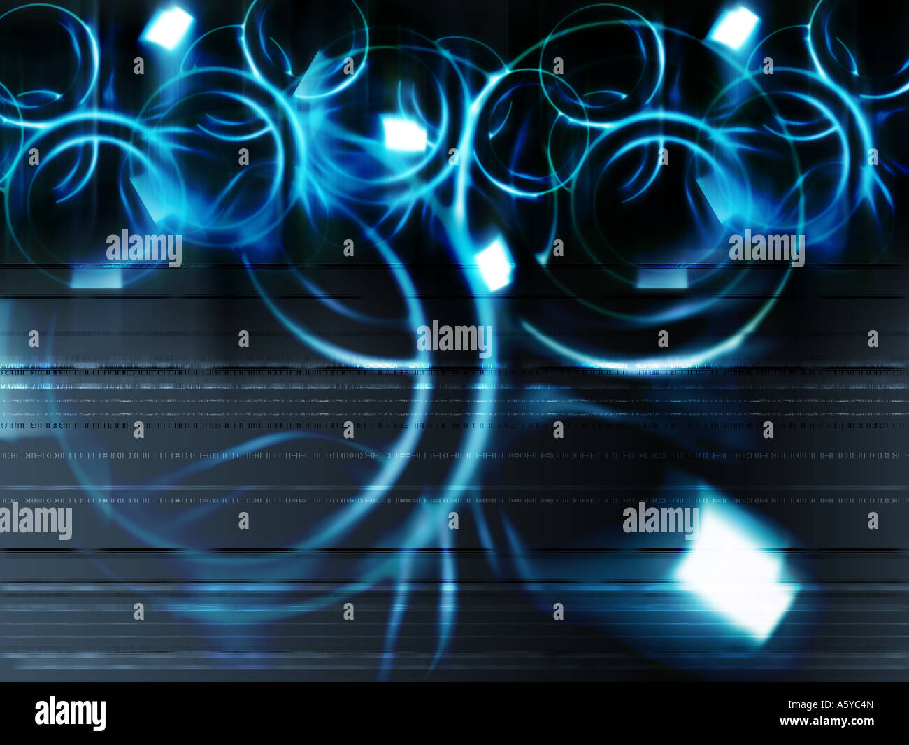 Blurred rings of varied sizes on dark background Stock Photo - Alamy