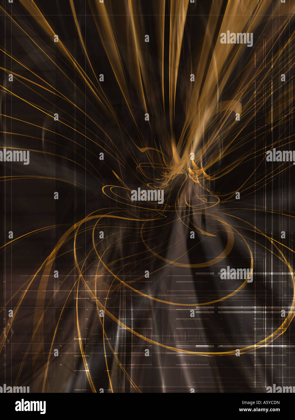 Yellow neon lights against dark background Stock Photo - Alamy