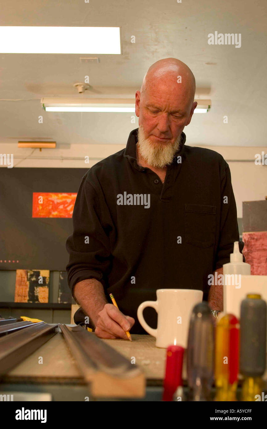 Portrait of artist in his studio Stock Photo - Alamy