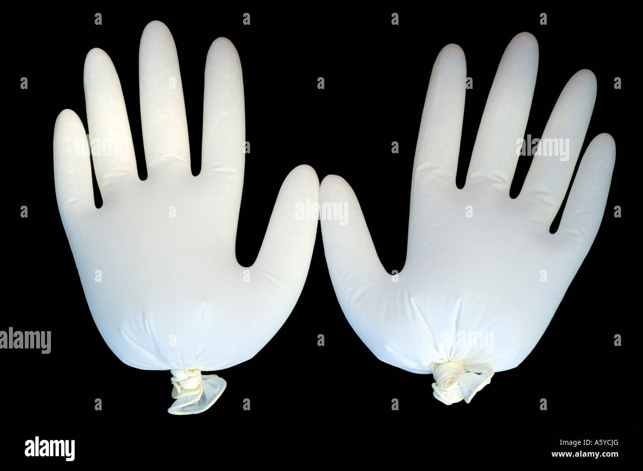 Latex inflated rubber glove hi-res stock photography and images - Alamy
