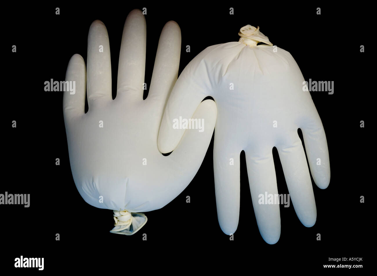 Inflated latex glove hi-res stock photography and images - Alamy