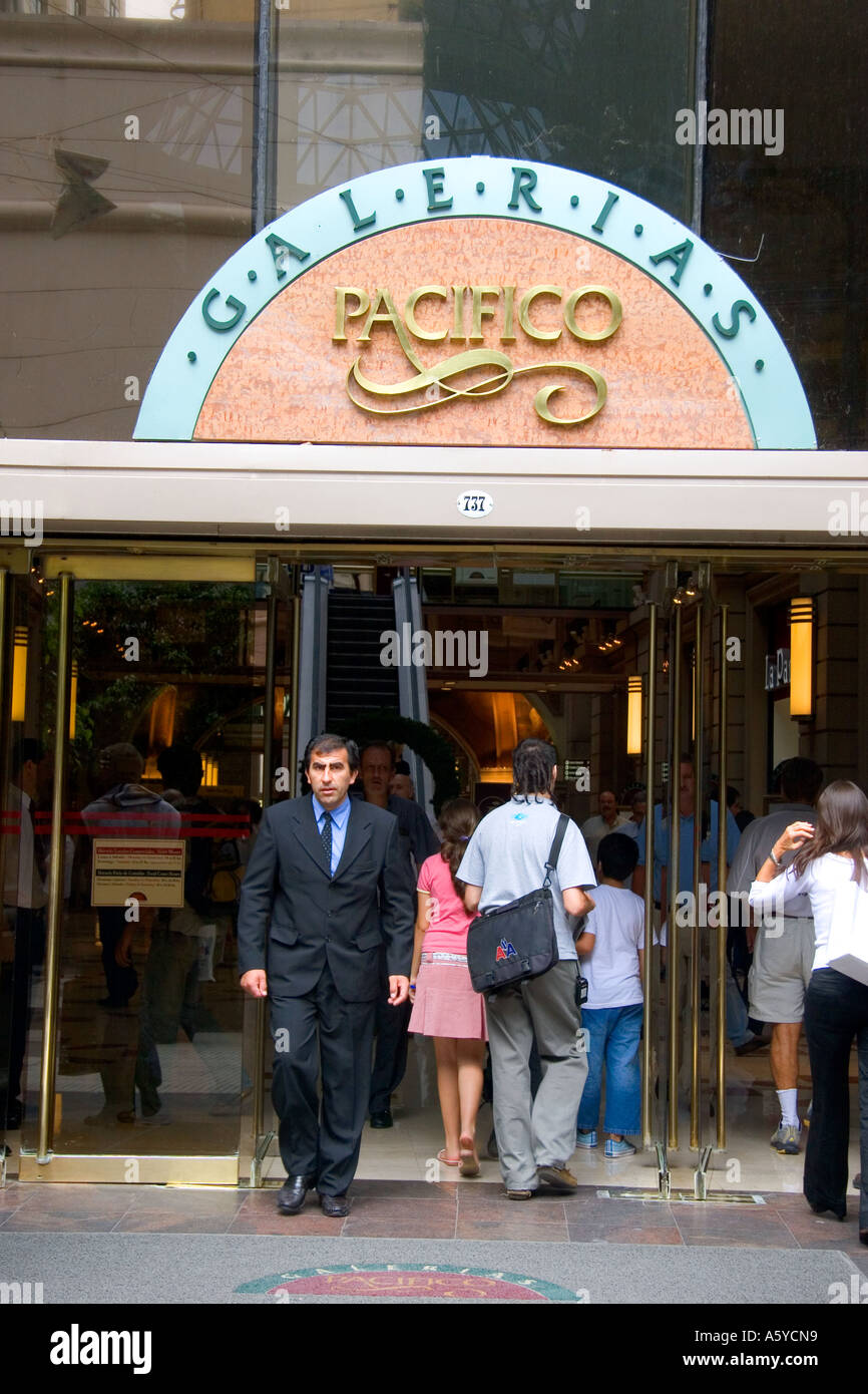Entrance to the Galeria Pacifico shopping mall in Buenos Aires ...