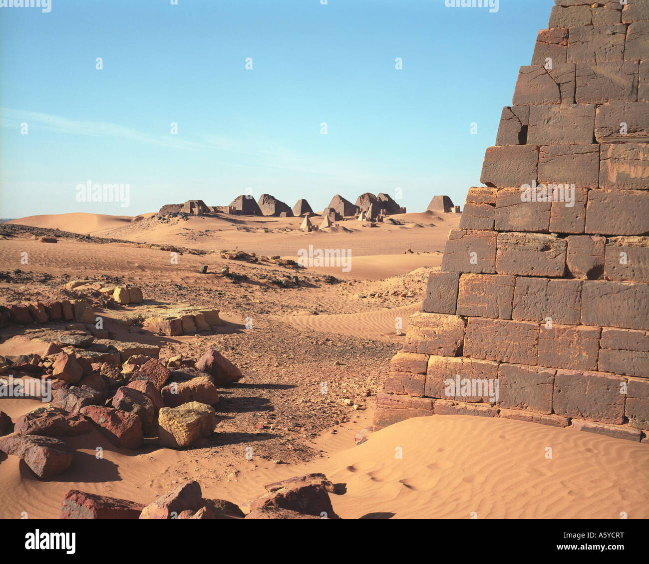 Meroe pyramids, Sudan Stock Photo - Alamy