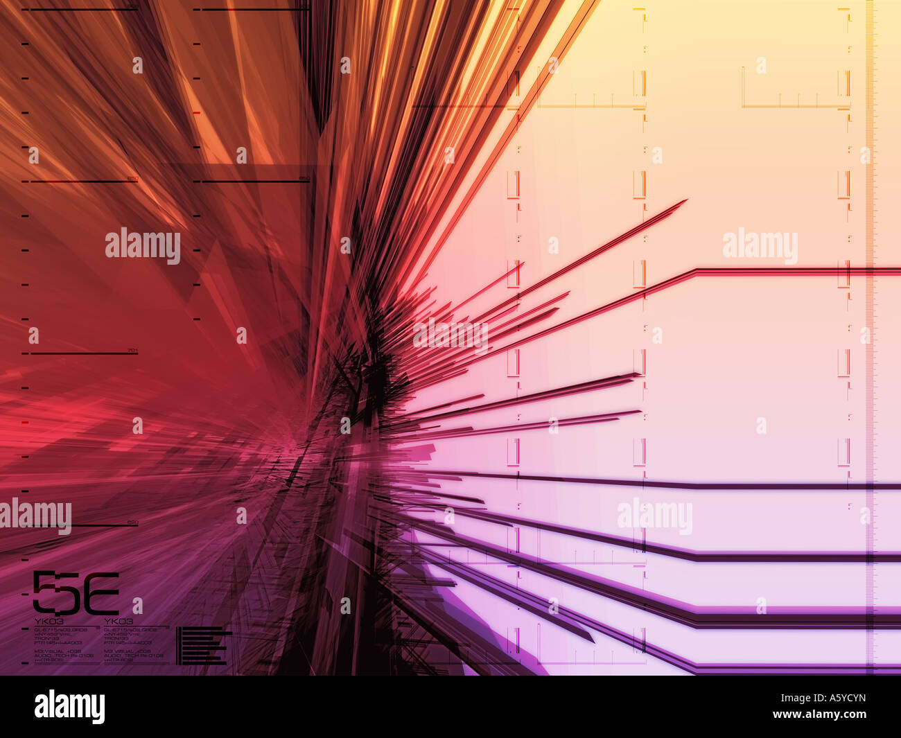 Digital abstract in red orange and purple Stock Photo - Alamy