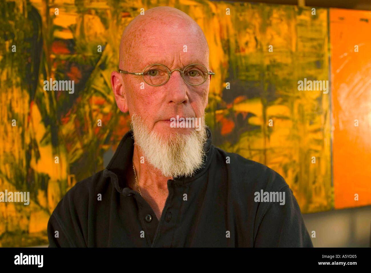 Portrait of artist in his studio Stock Photo - Alamy