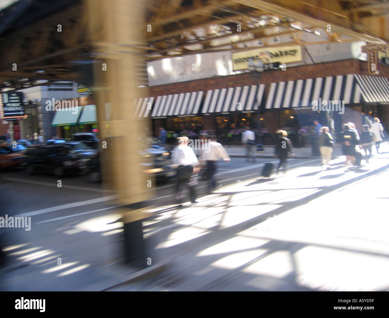 Chicago pedestrians rush hour hi-res stock photography and images - Alamy