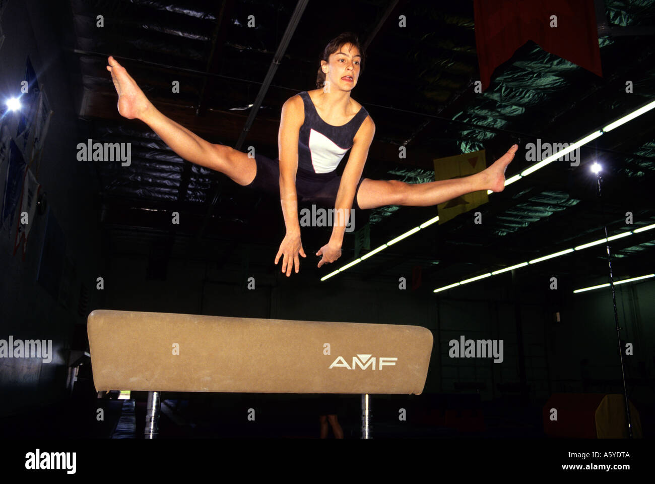 Gymnast vault hi-res stock photography and images - Alamy