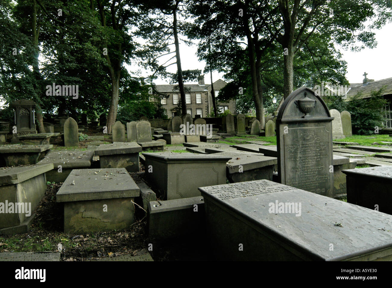 The Bronte Parsonage and adjoining Cemetery Haworth West Yorkshire ...