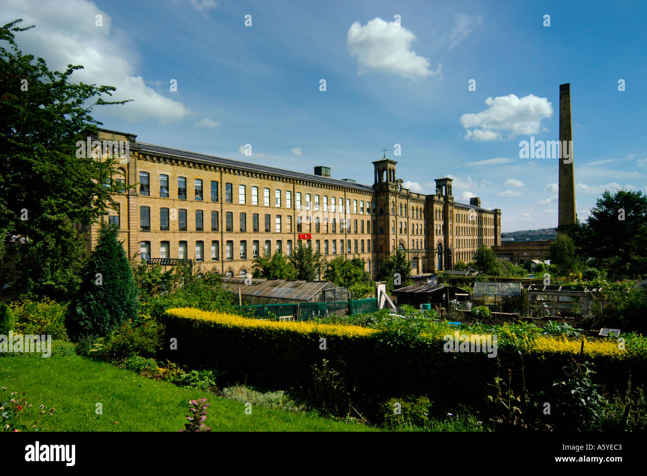 Sir Titus Salts Factory Saltaire Bradford Yorkshire England Stock Photo ...