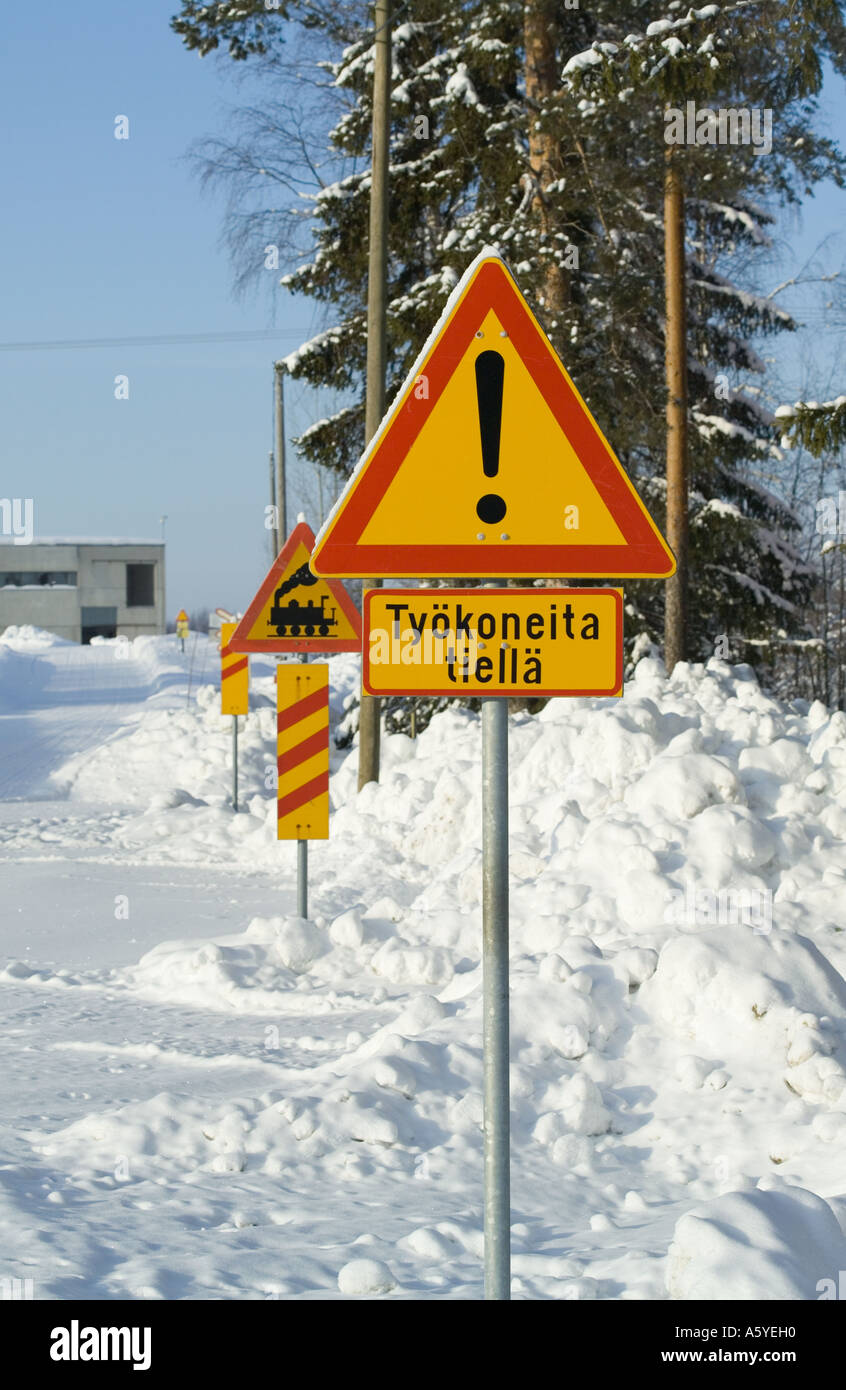 Finnish road signs hi-res stock photography and images - Alamy