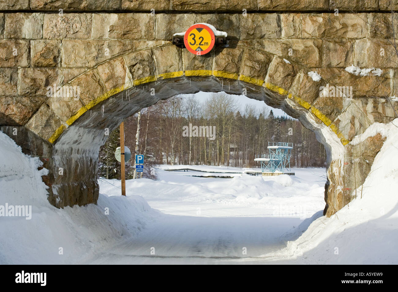 road under railway arch Stock Photo - Alamy
