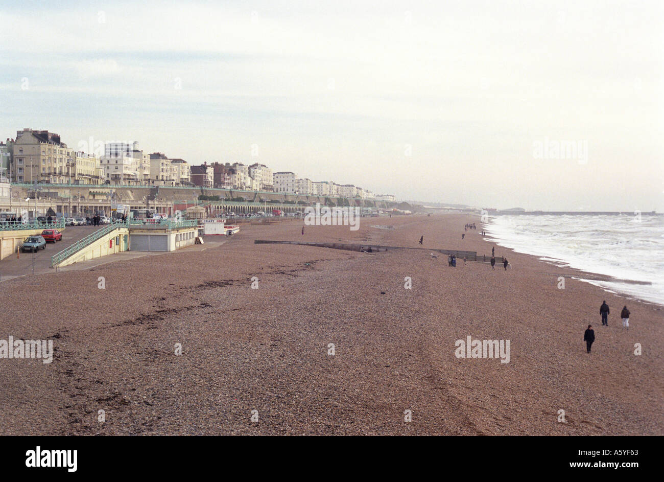 The beach in Brighton a seaside resort on the south coast of England ...