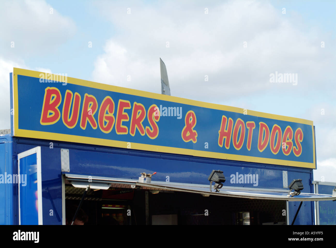 burger stand stall at out door ebvent catering food hot expensive ...