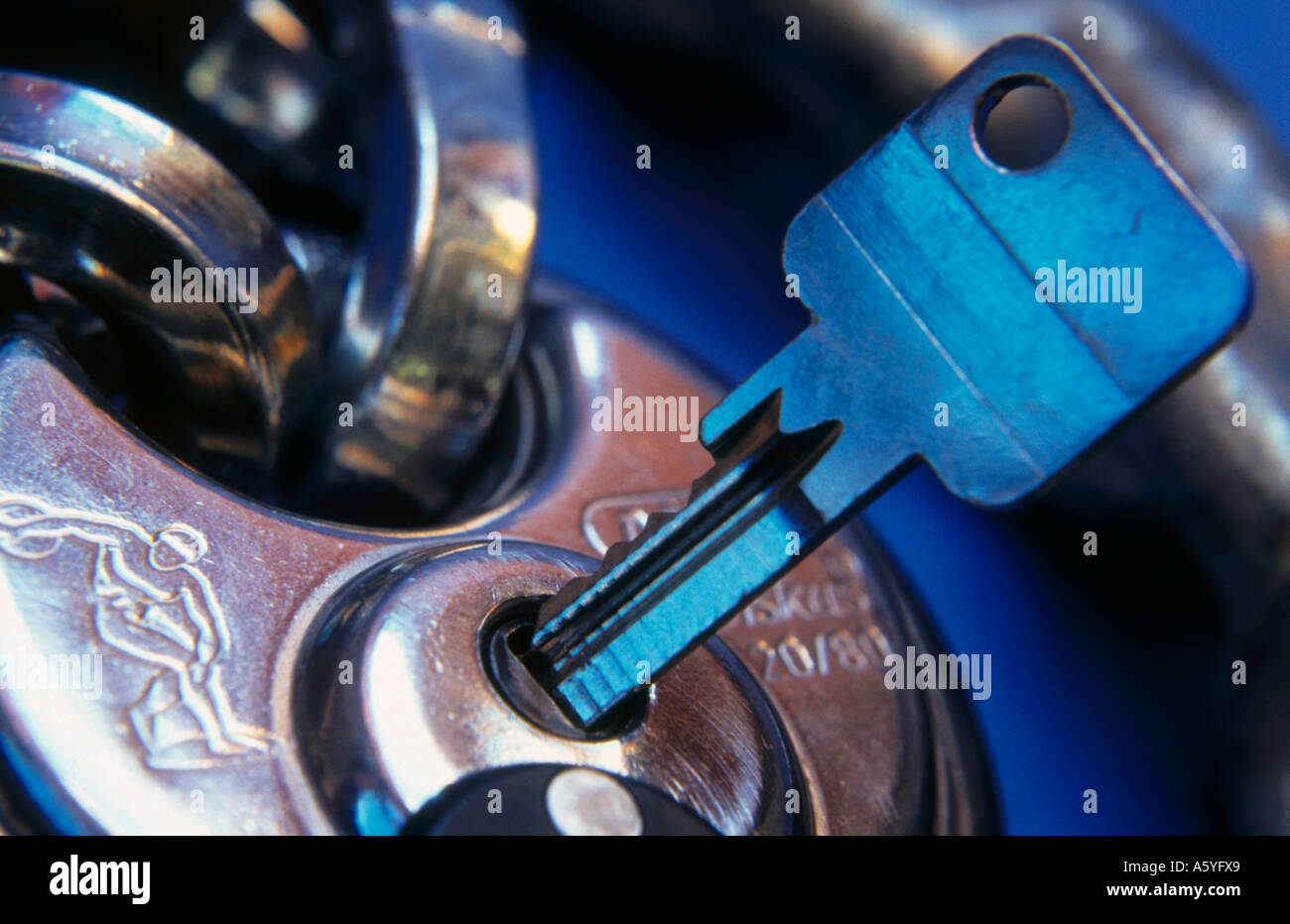 Key into lock hi-res stock photography and images - Alamy