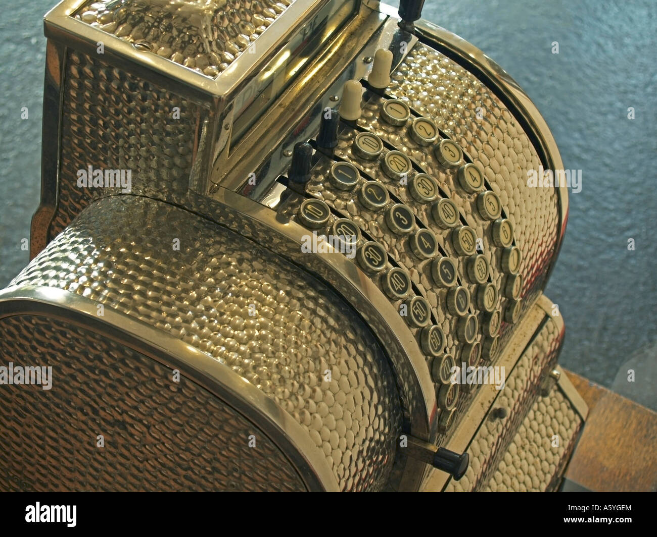 old antique and historical till with a nostalgic feeling Stock Photo ...