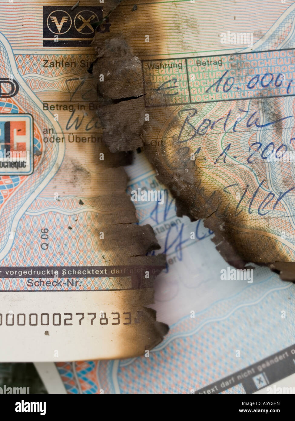 Eurocheques hi-res stock photography and images - Alamy