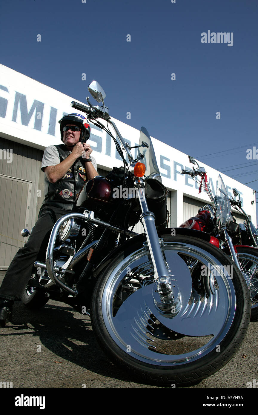 HARLEY DAVIDSON BIKER IN CALIFORNIA Stock Photo - Alamy