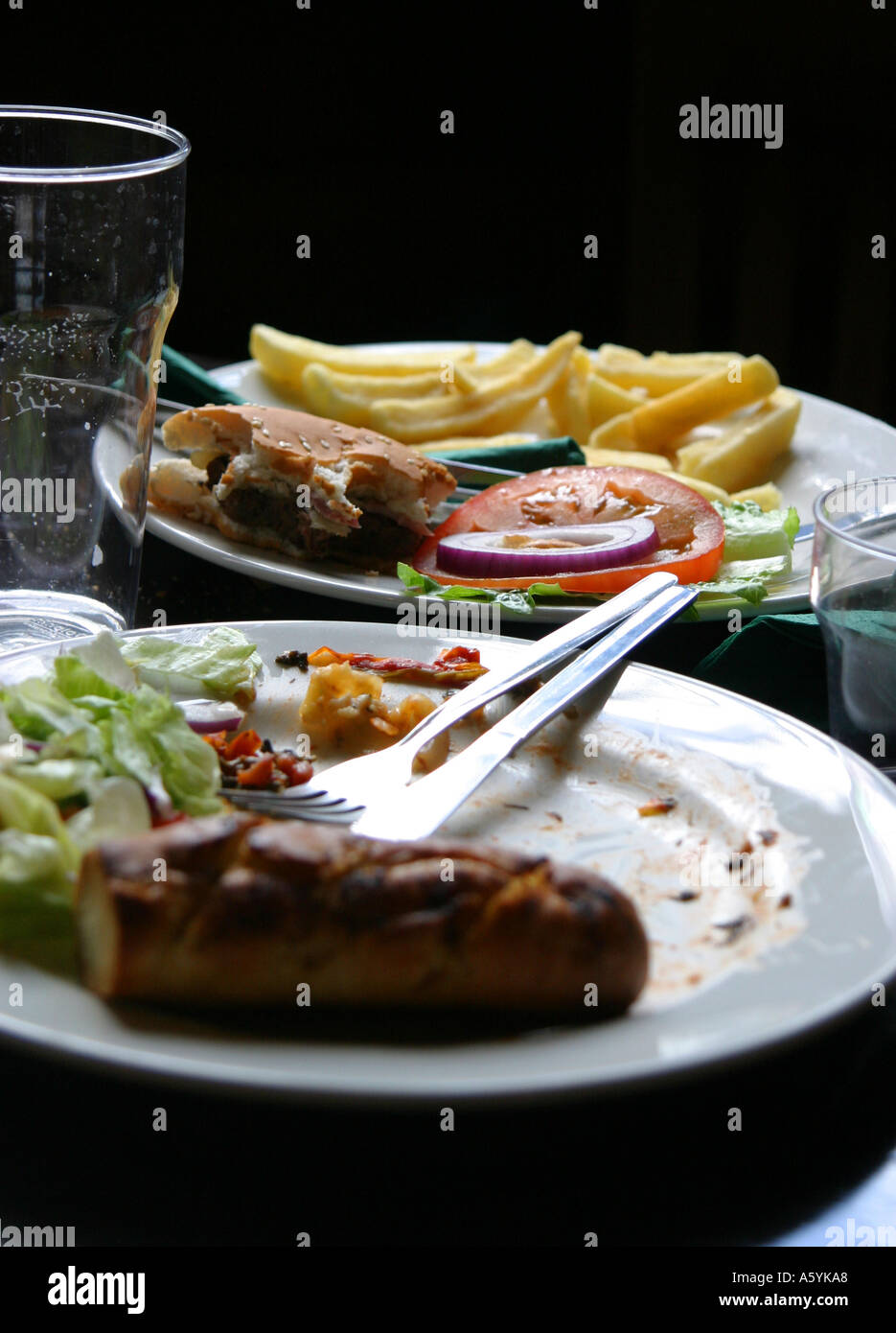 abandoned pub meal Stock Photo - Alamy