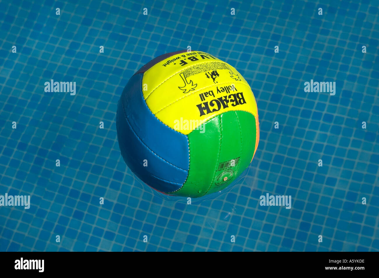 Ball floating in a swimming pool Stock Photo - Alamy
