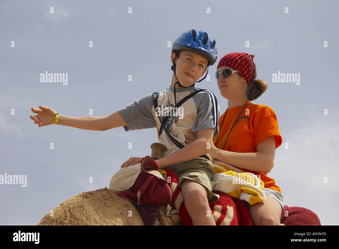 hippo therapy with camel / camel riding Stock Photo - Alamy