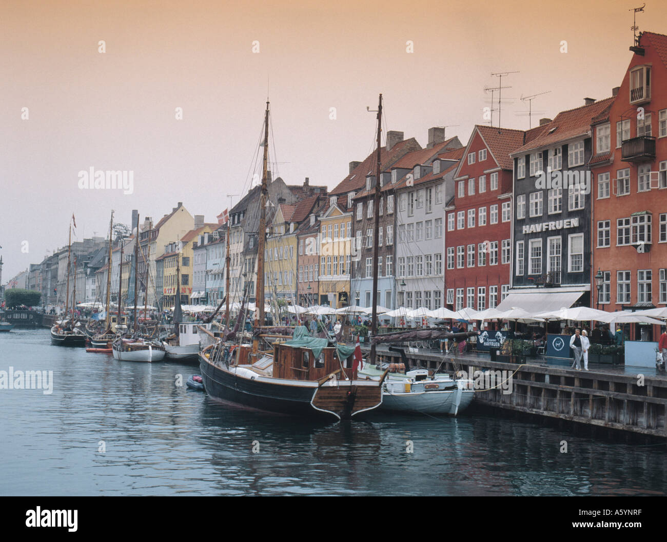 Boats at harbour, Copenhagen, Denmark Stock Photo - Alamy