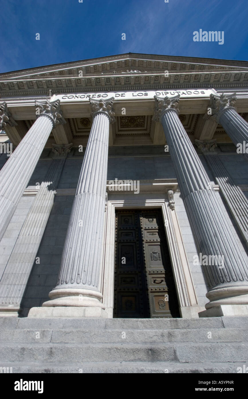 Government office, Congreso de los Diputados home to Spanish parliament ...