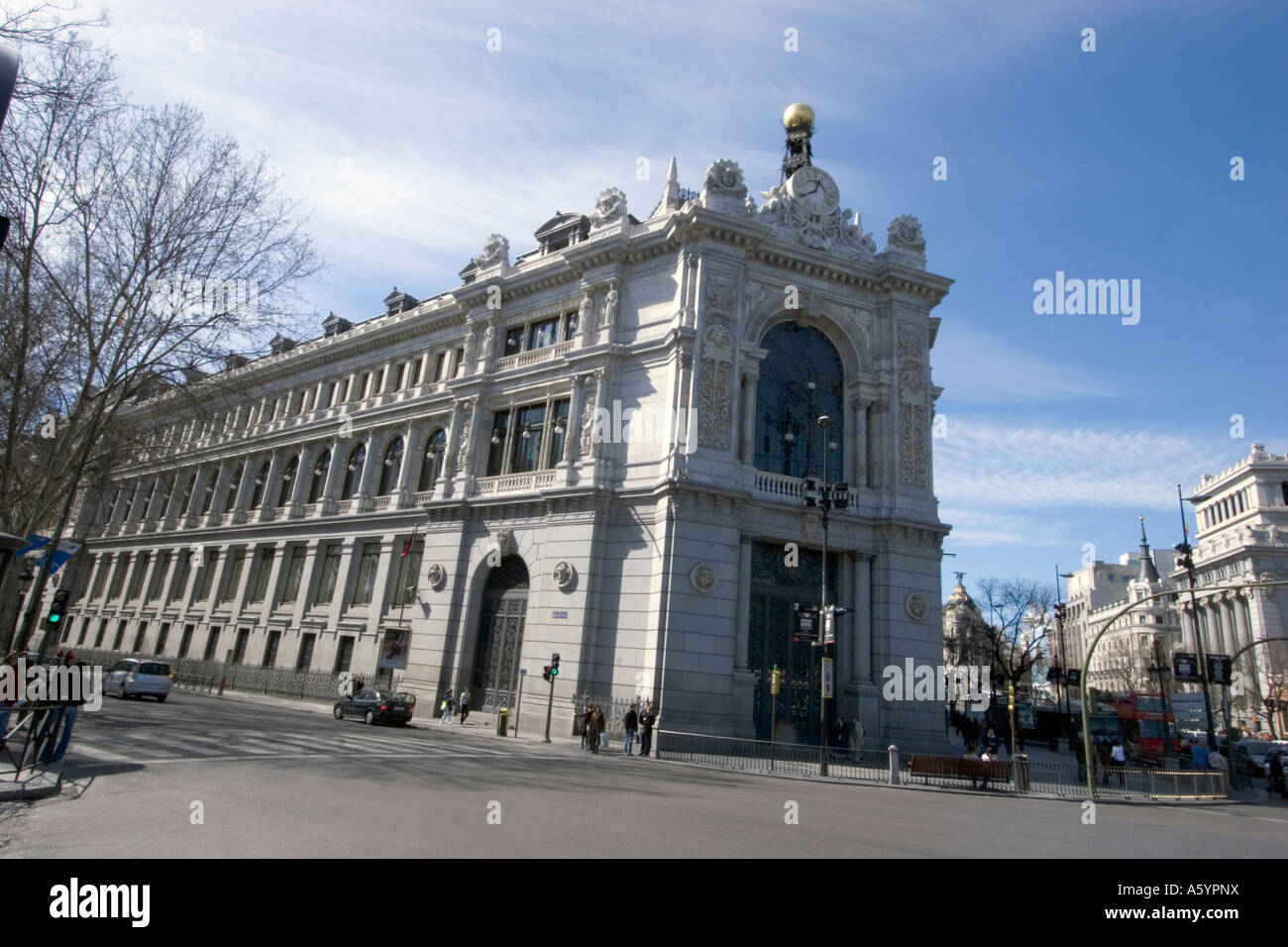 The Bank of Spain Building, Banco de España Madrid Spain Central bank ...