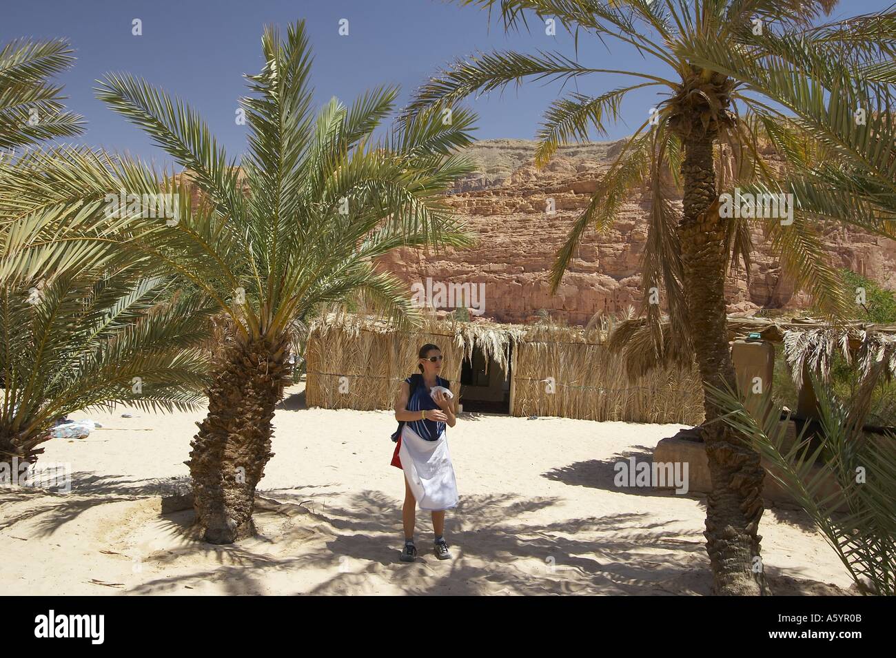 oasis Ain Khudra Stock Photo - Alamy
