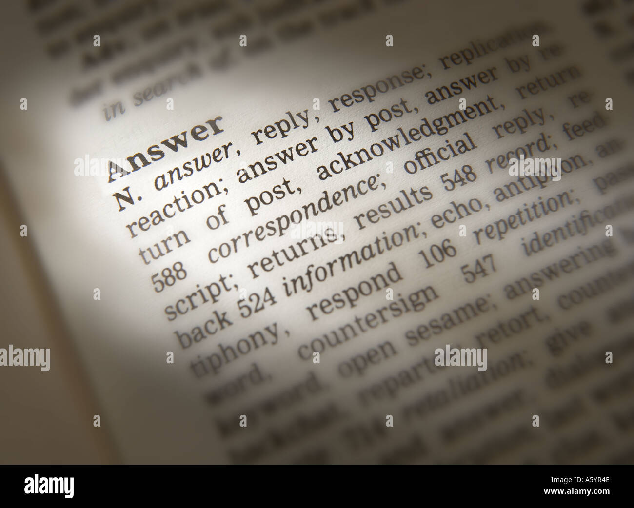 Answer word hi-res stock photography and images - Alamy