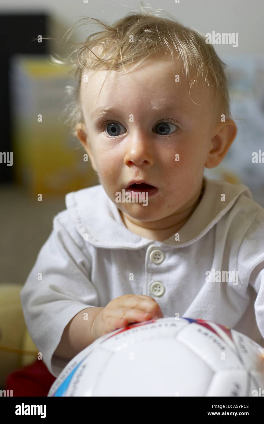 baby playing with ball Stock Photo - Alamy