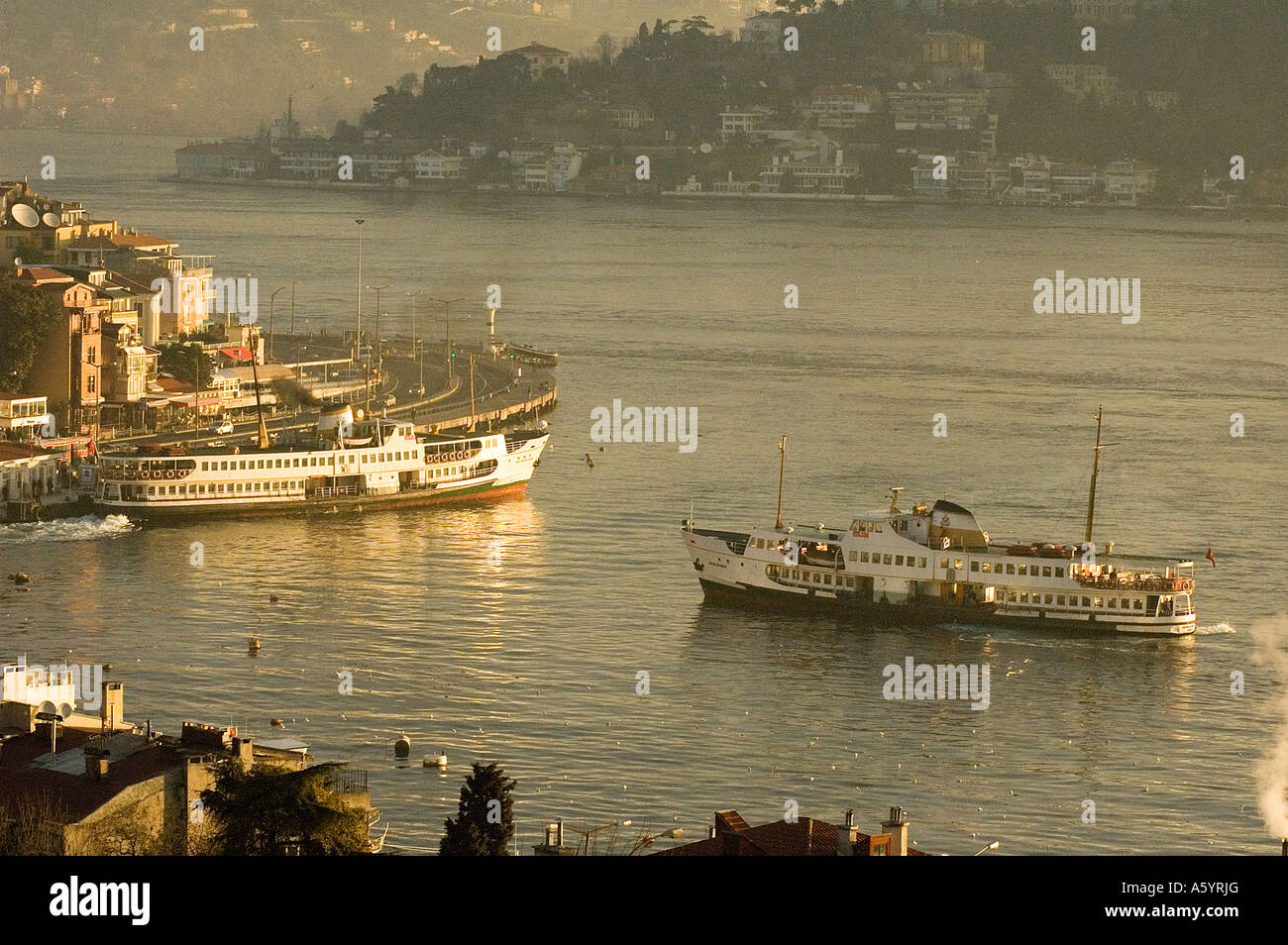 Ferries in Bosphorus Istanbul Turkey Stock Photo - Alamy