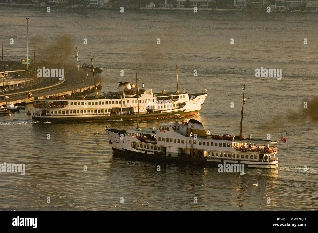 Ferries in Bosphorus Istanbul Turkey Stock Photo - Alamy