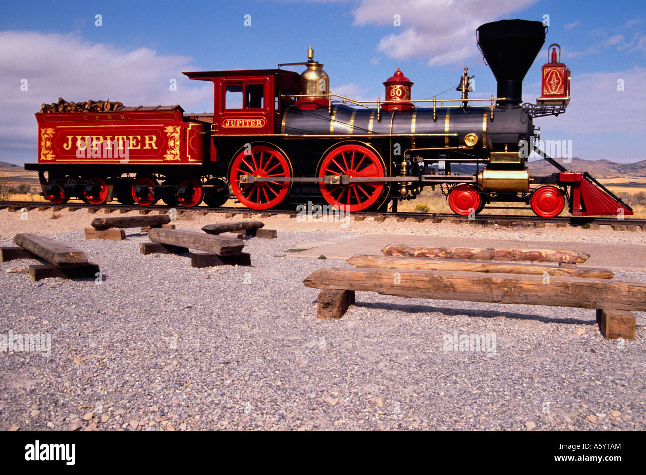 Golden spike promontory hi-res stock photography and images - Alamy