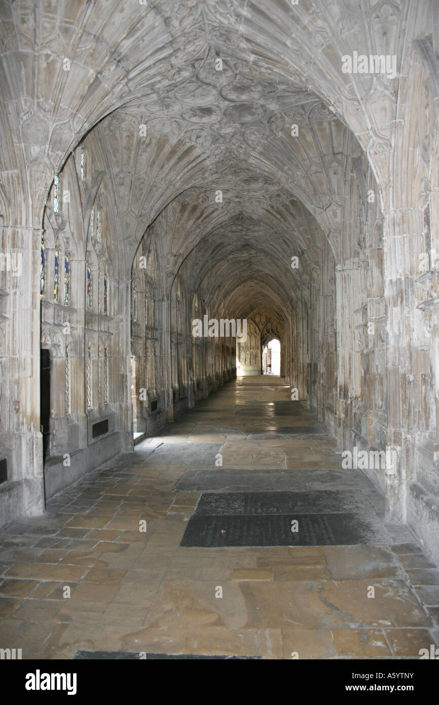 The cloisters at Gloucester Cathedral in England Stock Photo - Alamy