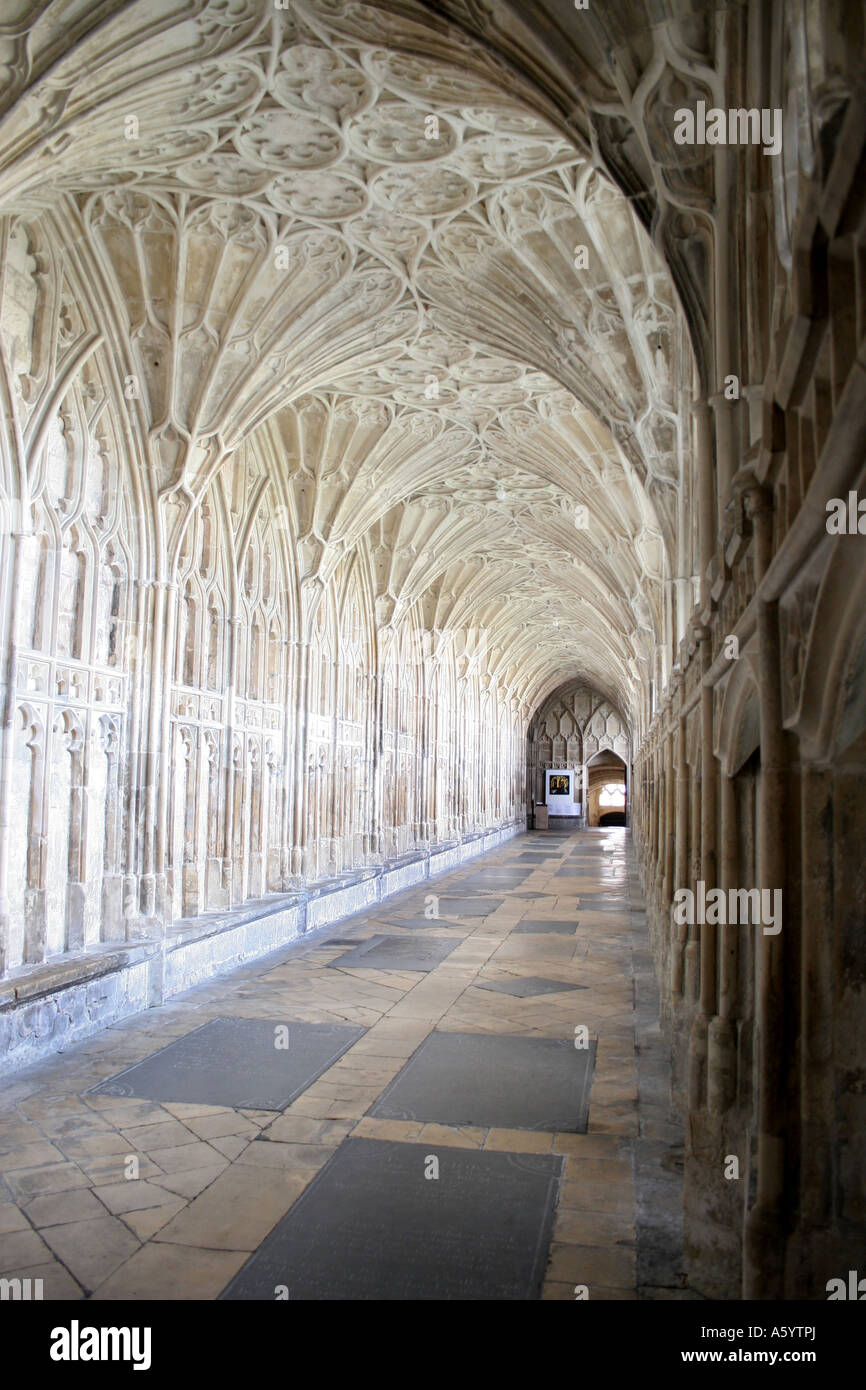 The cloisters at Gloucester Cathedral in England Stock Photo - Alamy